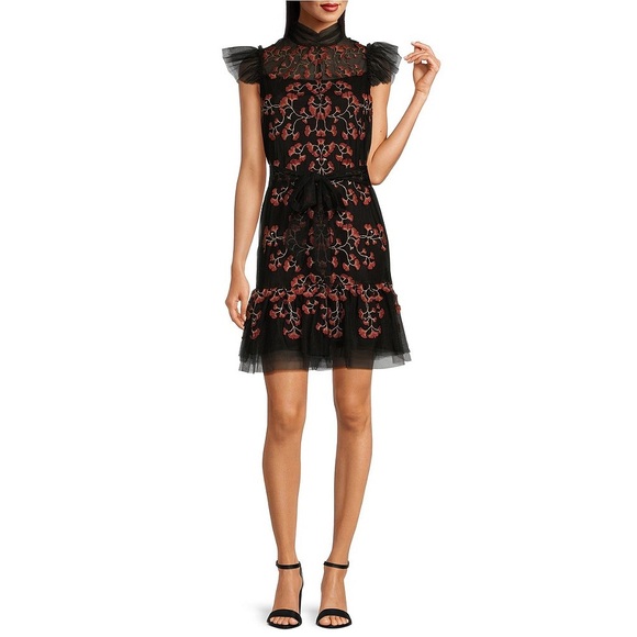 Alex Marie | Dresses | Alex Marie Sz 4 Liesl Floral Embroidered Mesh ...